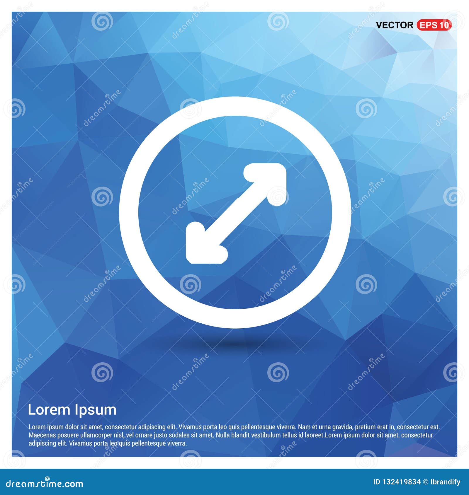 2 side arrow Icon stock vector. Illustration of reflection - 132419834