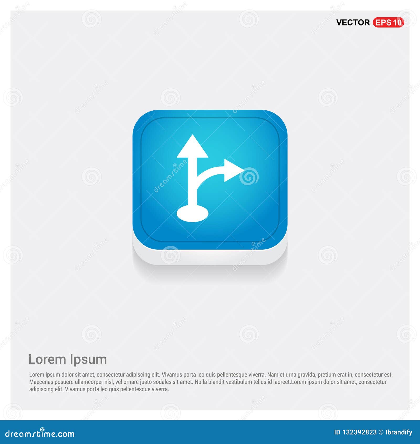 2 side arrow Icon stock vector. Illustration of abstract - 132392823