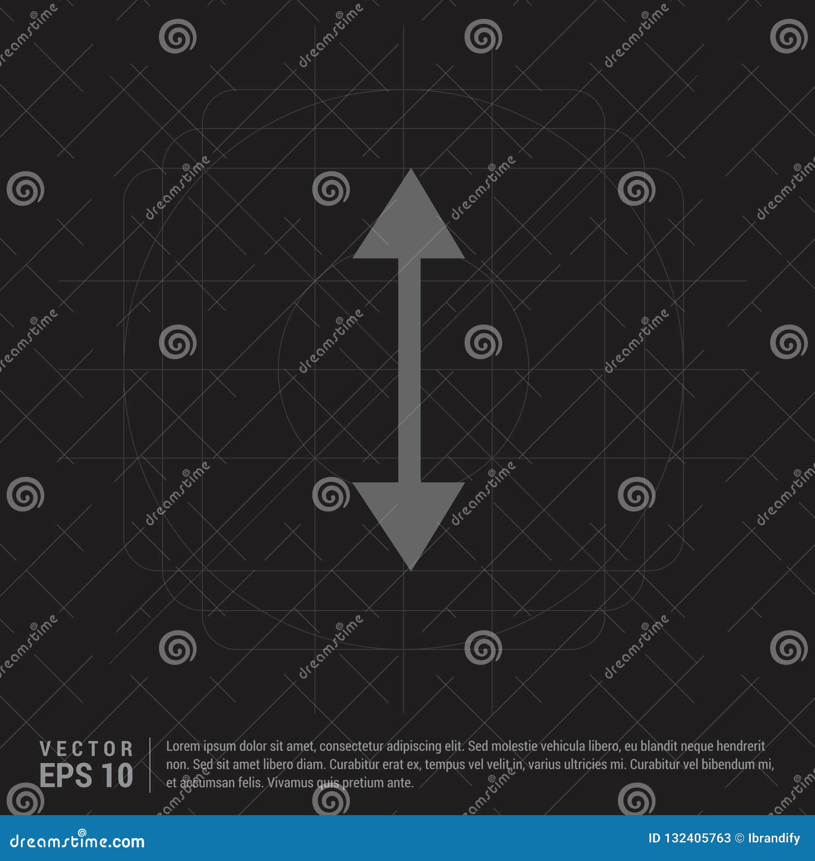 2 side arrow Icon stock vector. Illustration of color - 132405763