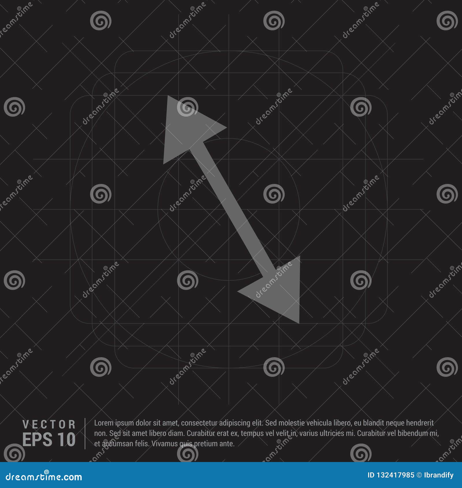 2 side arrow Icon stock vector. Illustration of color - 132417985