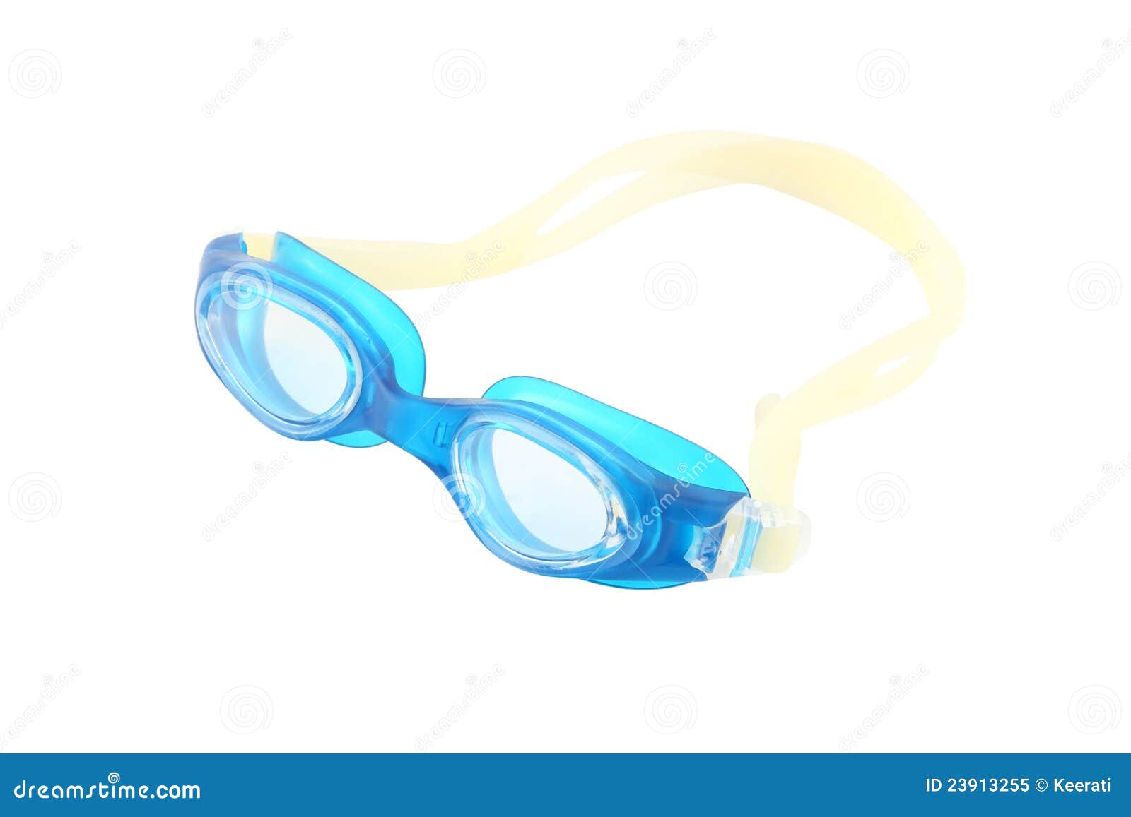 Side Blue Rubber Frame Goggle Stock Image - Image of silicone, vision ...