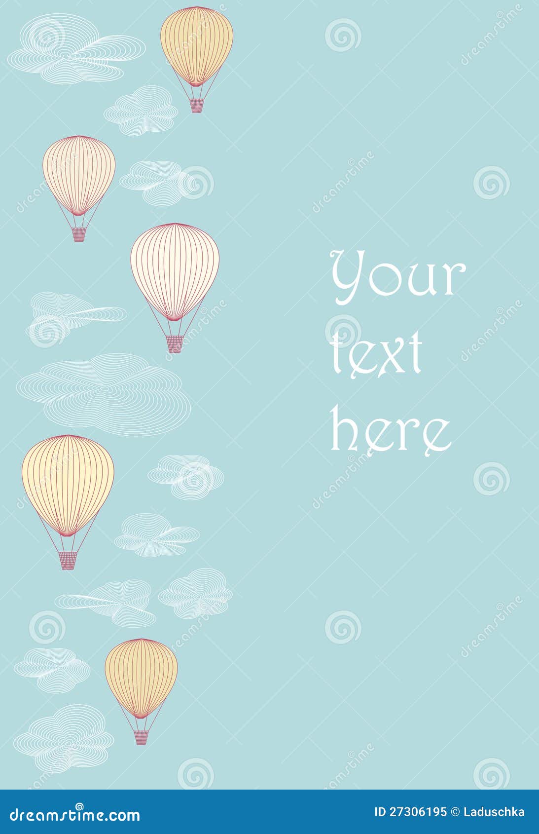 Side Border Made of Balloons Stock Vector - Illustration of vector ...