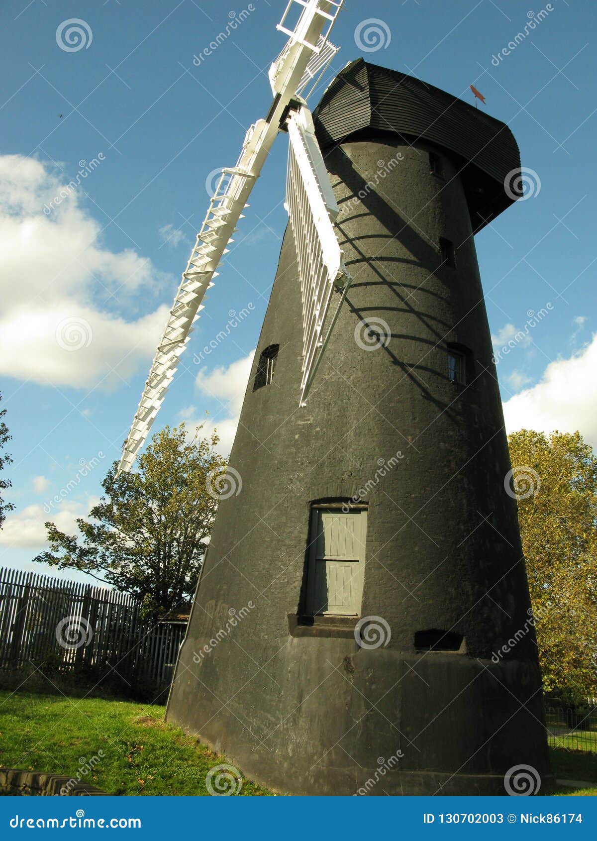 Side of Brixton Windmill stock image. Image of windpower - 130702003