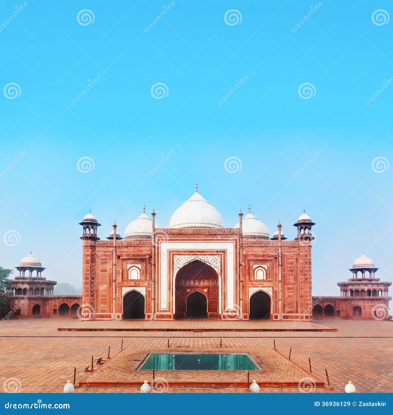 Side Building of Taj Mahal in Agra Stock Image - Image of inlay ...