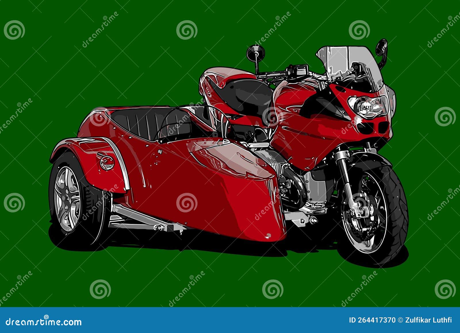 Side Car for Graphic Design Stock Vector - Illustration of branding ...
