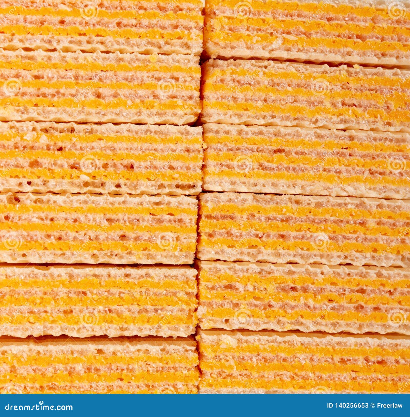 Cheese Wafer Blocks As Background and Texture Stock Image - Image of ...