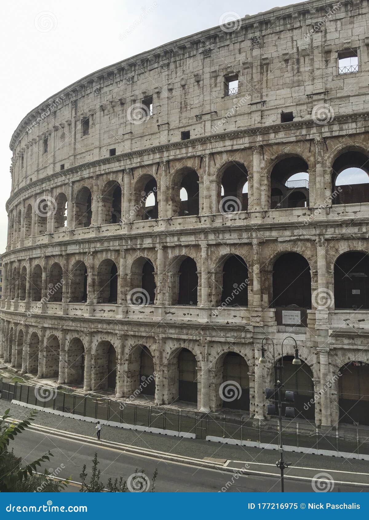 Side of Colosseum in Rome - Italy Stock Image - Image of colosseum ...