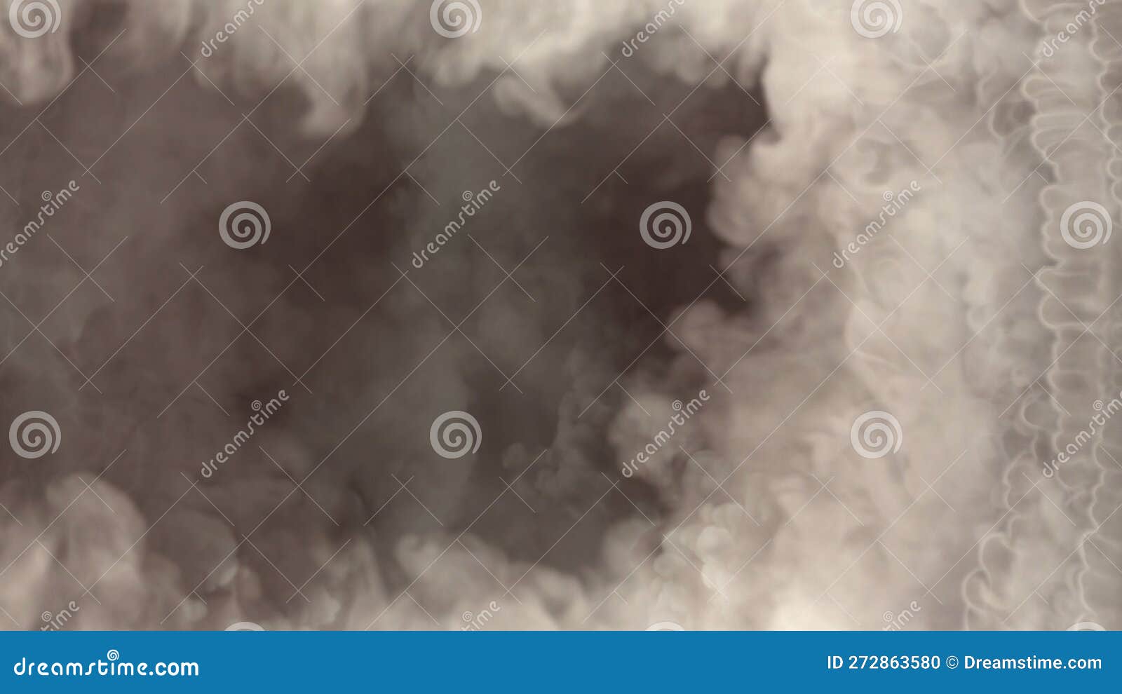 Side Content Frame of Thick White Smoke, Isolated - Abstract 3D ...