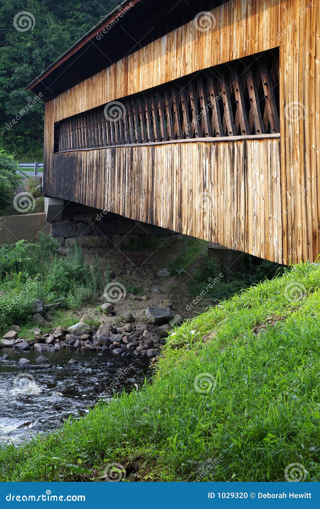 Side of covered bridge stock photo. Image of gilbertville - 1029320
