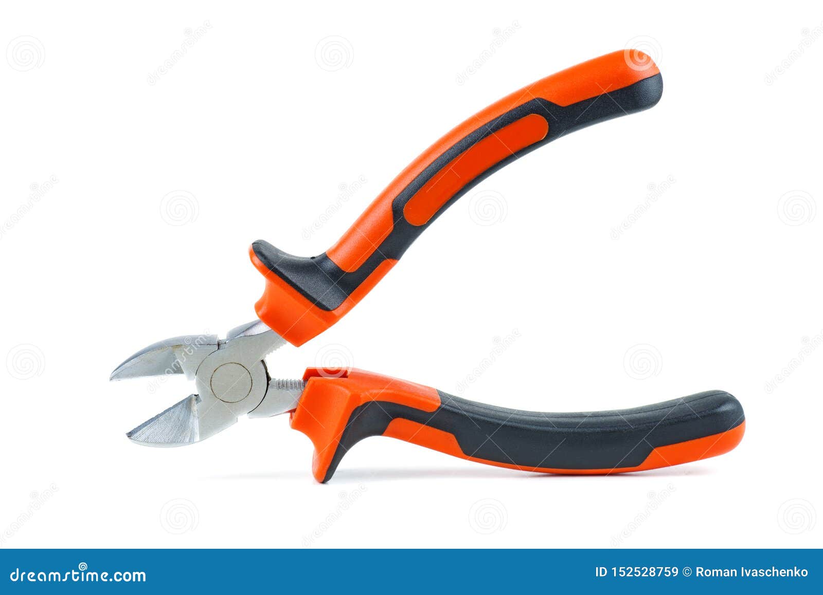 Side Cutter Tool Isolated on White Background Stock Image - Image of ...