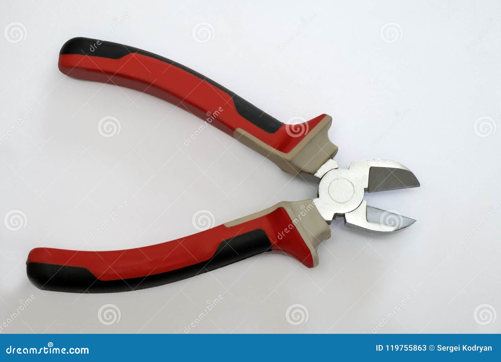 Side cutter tool stock image. Image of equipment, background - 119755863