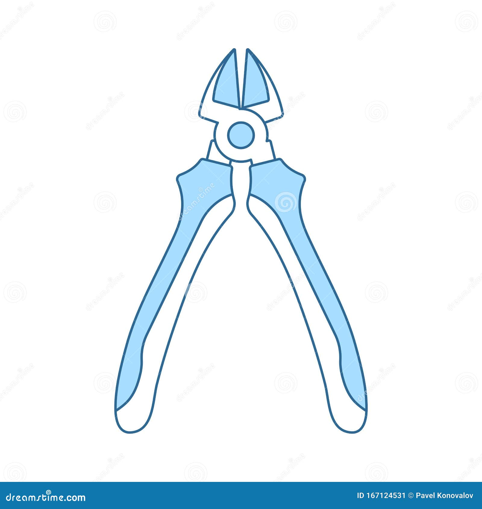 Side Cutting Pliers Drawing