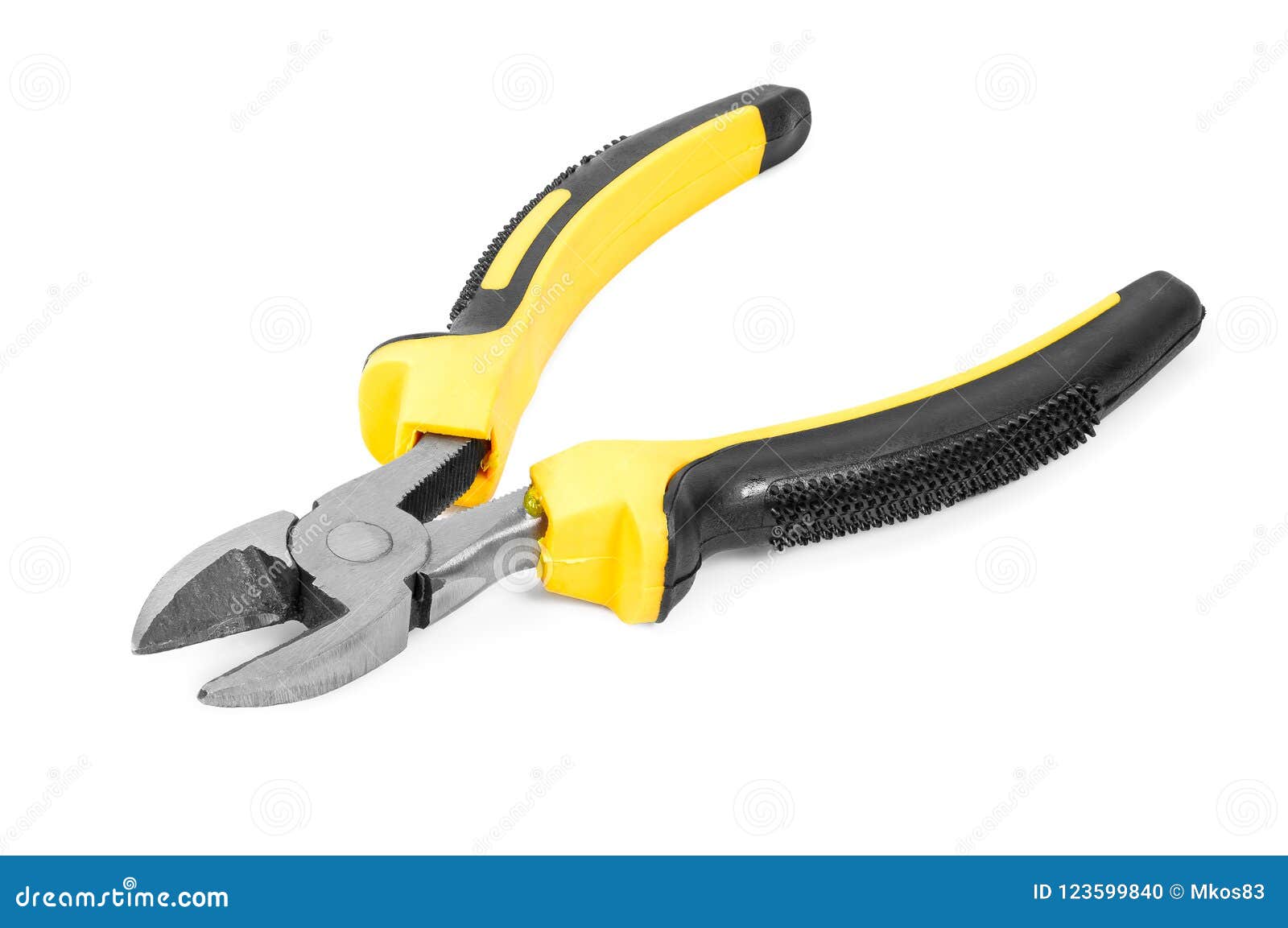 Side Cutters Isolated on White Background Stock Photo - Image of repair ...