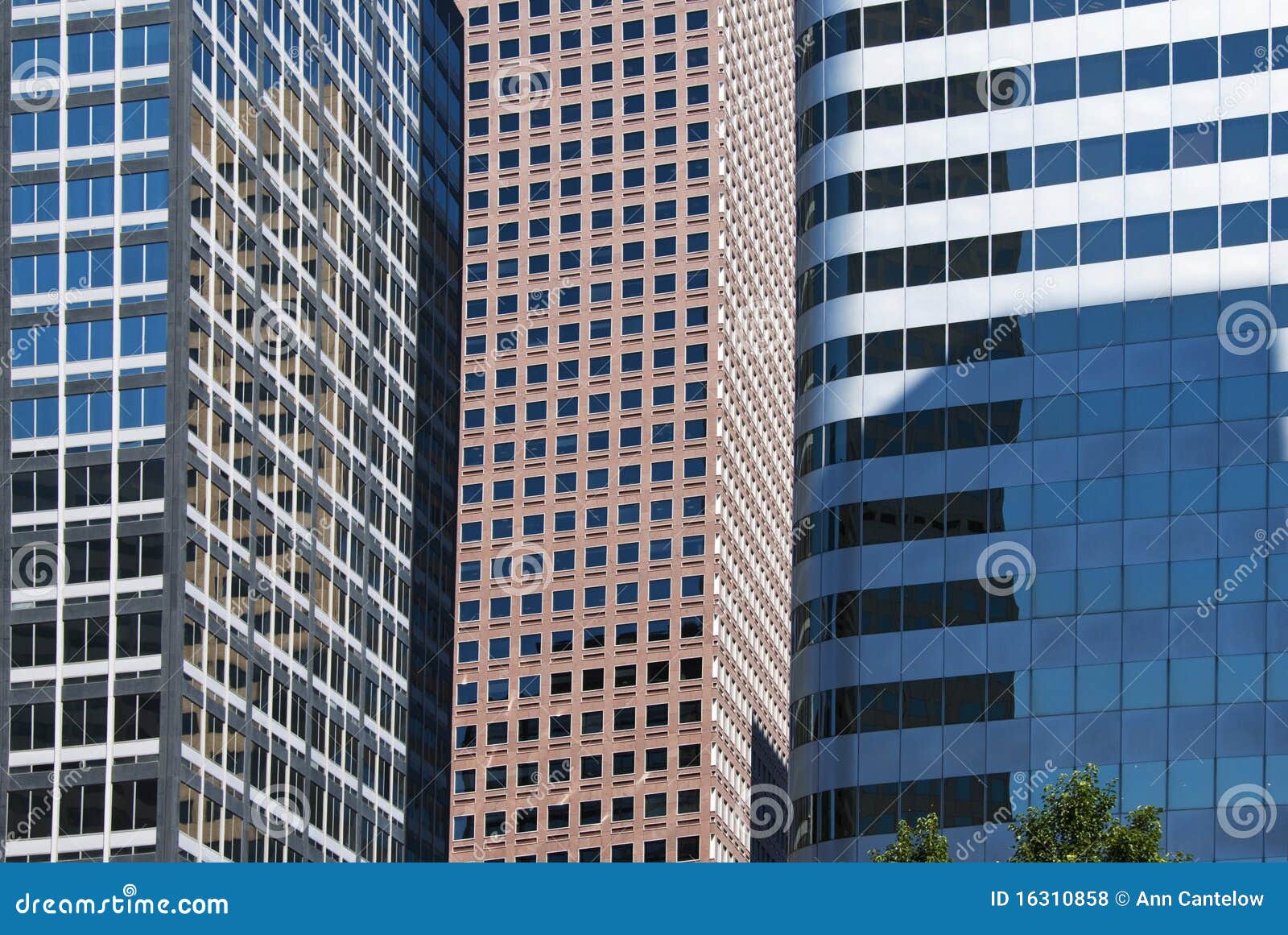 Side Detail of Skyscrapers stock photo. Image of view - 16310858