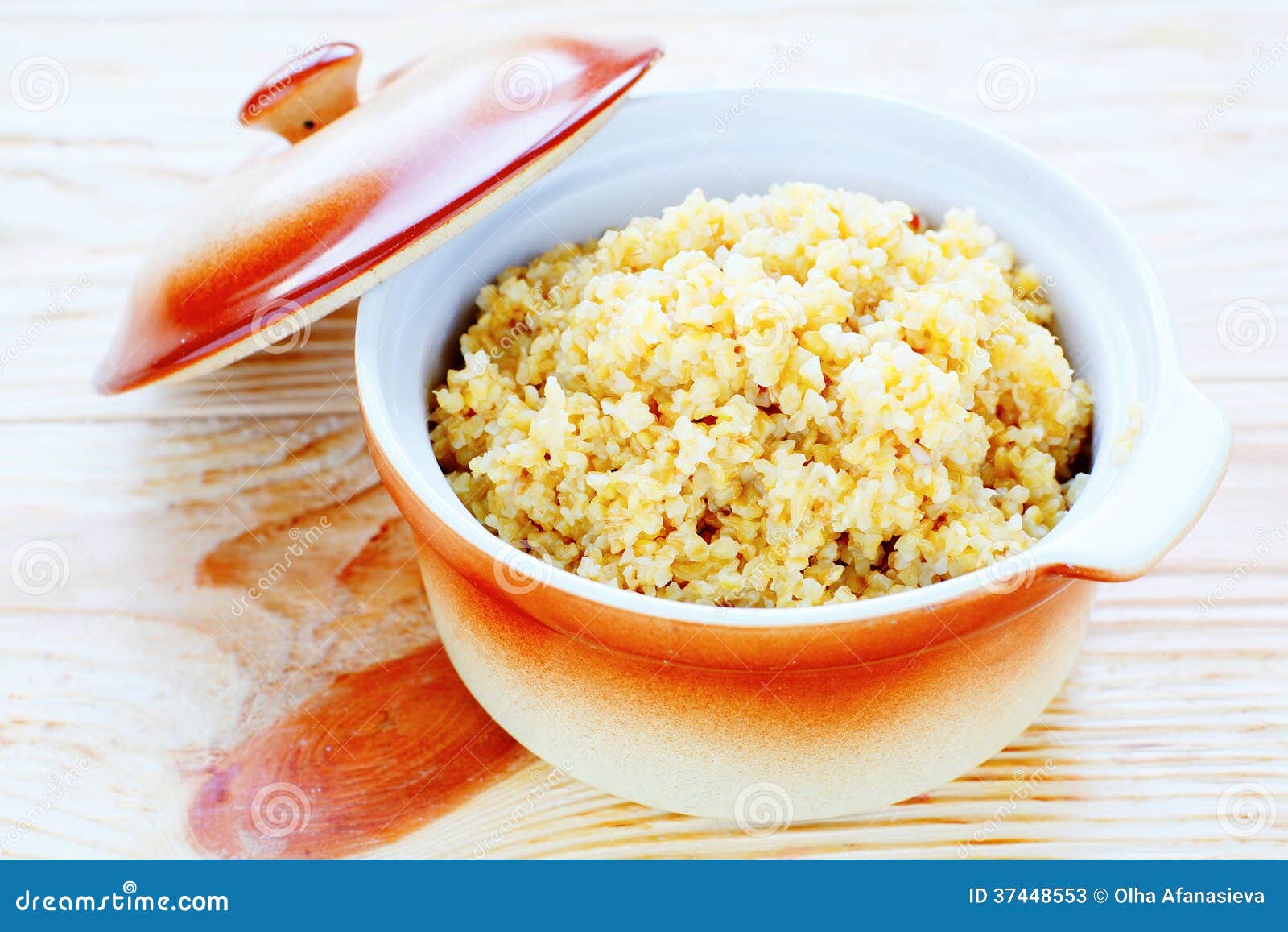 Side Dish of Golden Couscous Stock Image - Image of side, millet: 37448553