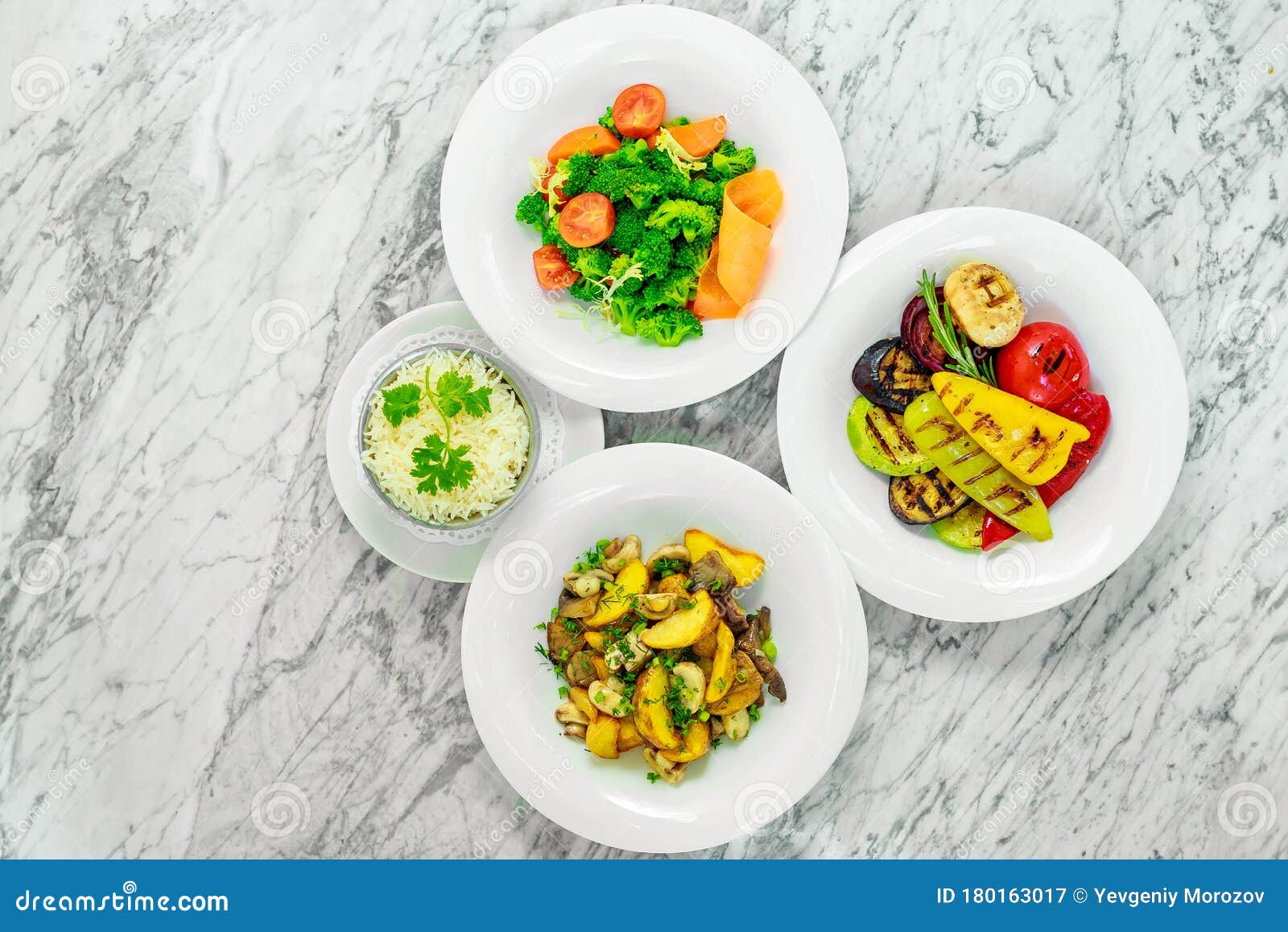 Side Dishes for the Main Course, Rice, Grilled Vegetables, Fried ...