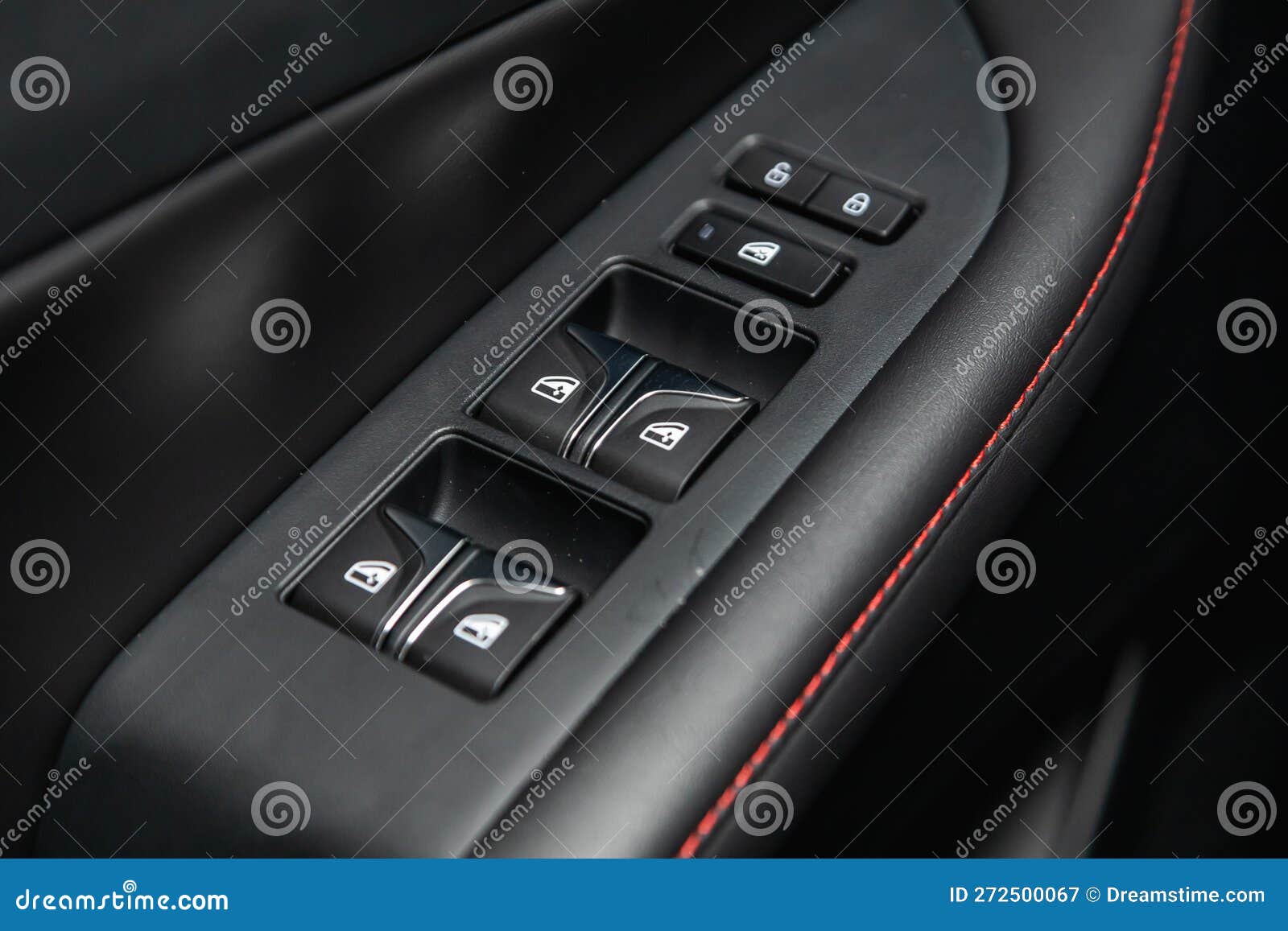 Side door buttons stock image. Image of closeup, mirror - 272500067