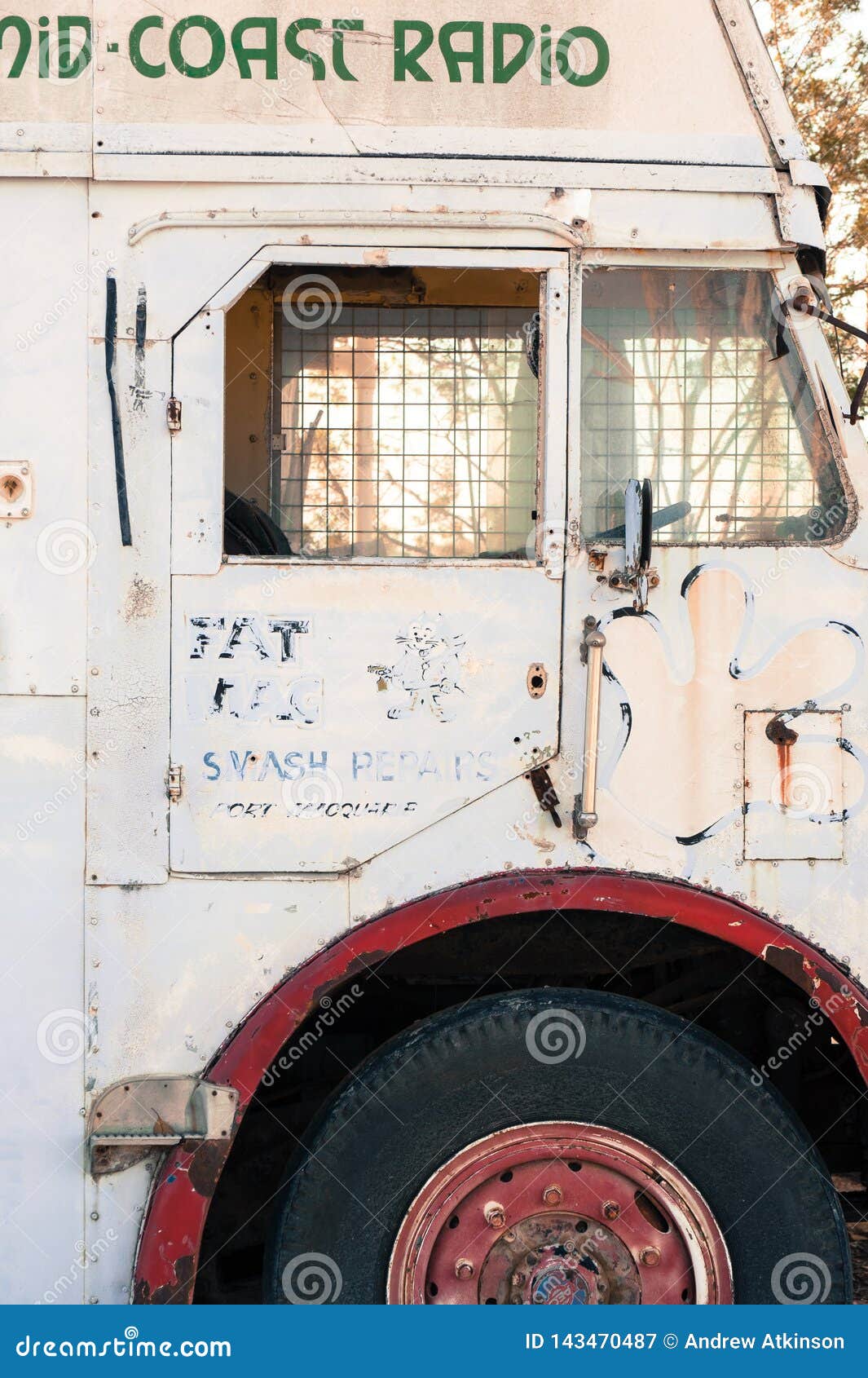 Side Door of a White Old Bus Editorial Photography - Image of rusted ...