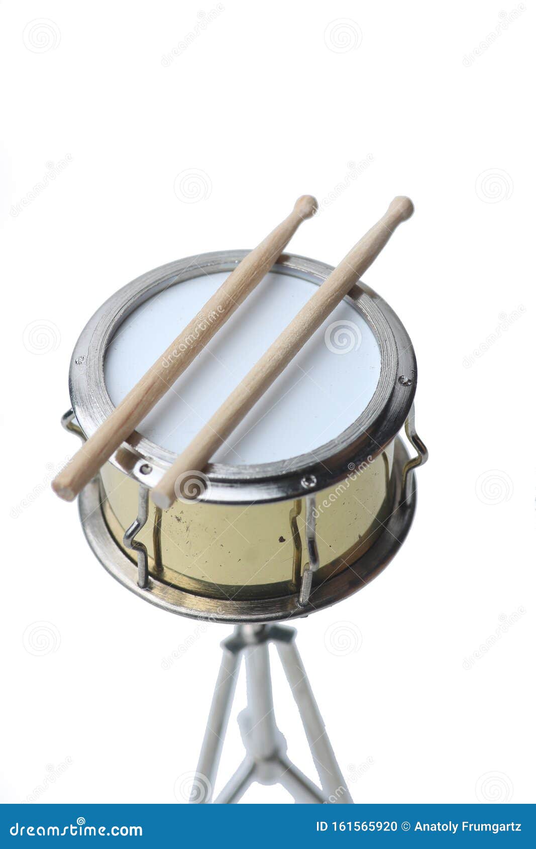Side Drum Isolated on White Background Stock Photo - Image of ...