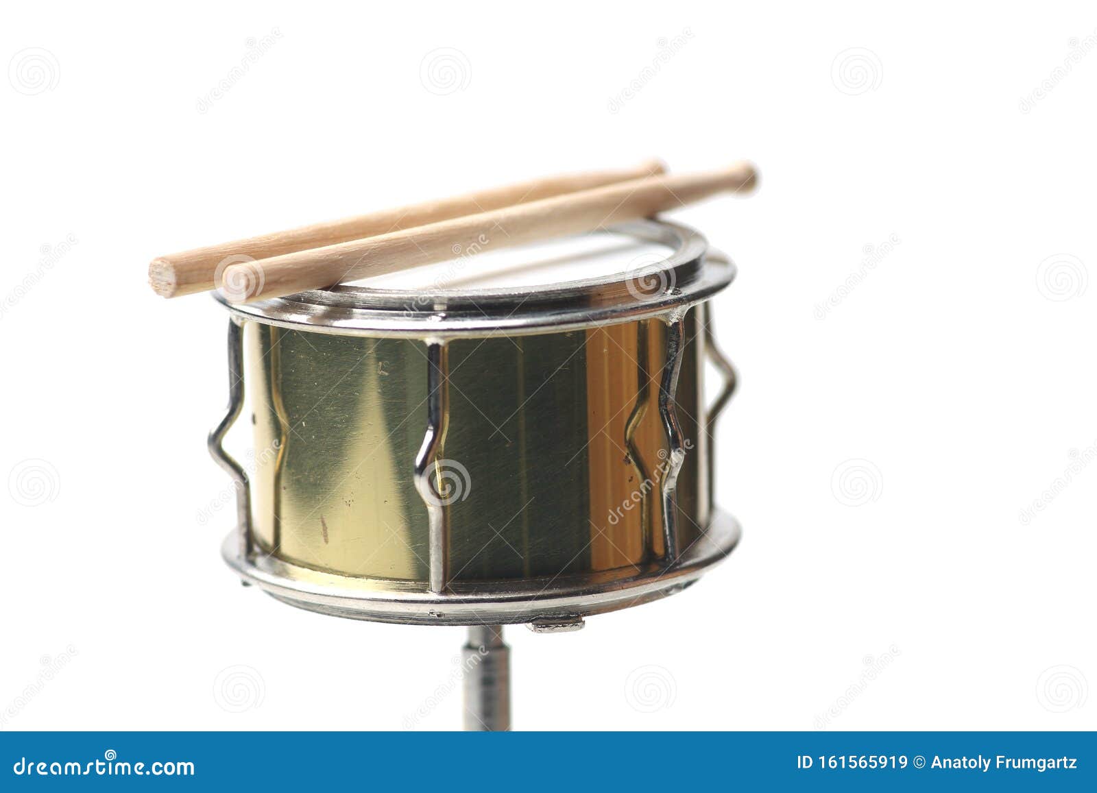 Side Drum Isolated on White Background Stock Image - Image of ...