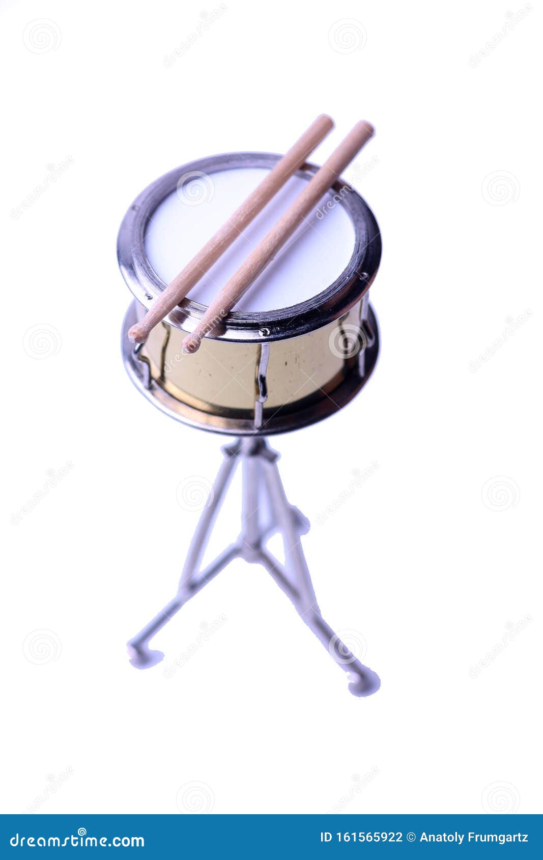 Side Drum Isolated on White Background Stock Photo - Image of ...