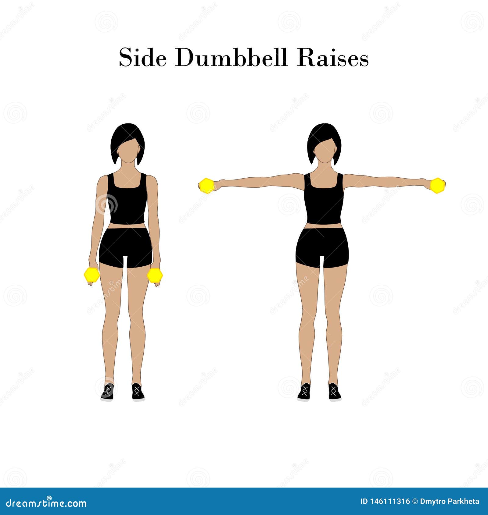 Side Leg Raises Exercise Silhouette Cartoon Vector | CartoonDealer.com ...