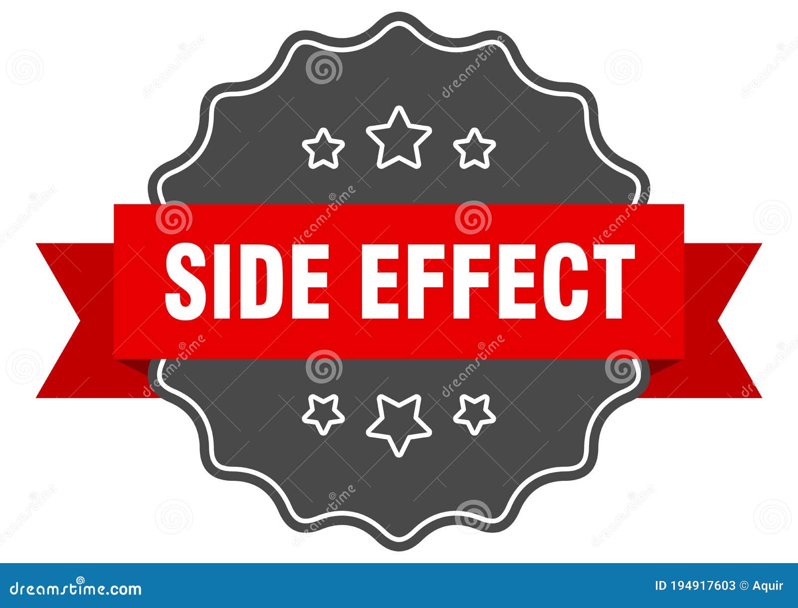 Side Effect Label. Side Effect Isolated Seal. Sticker. Sign Stock ...