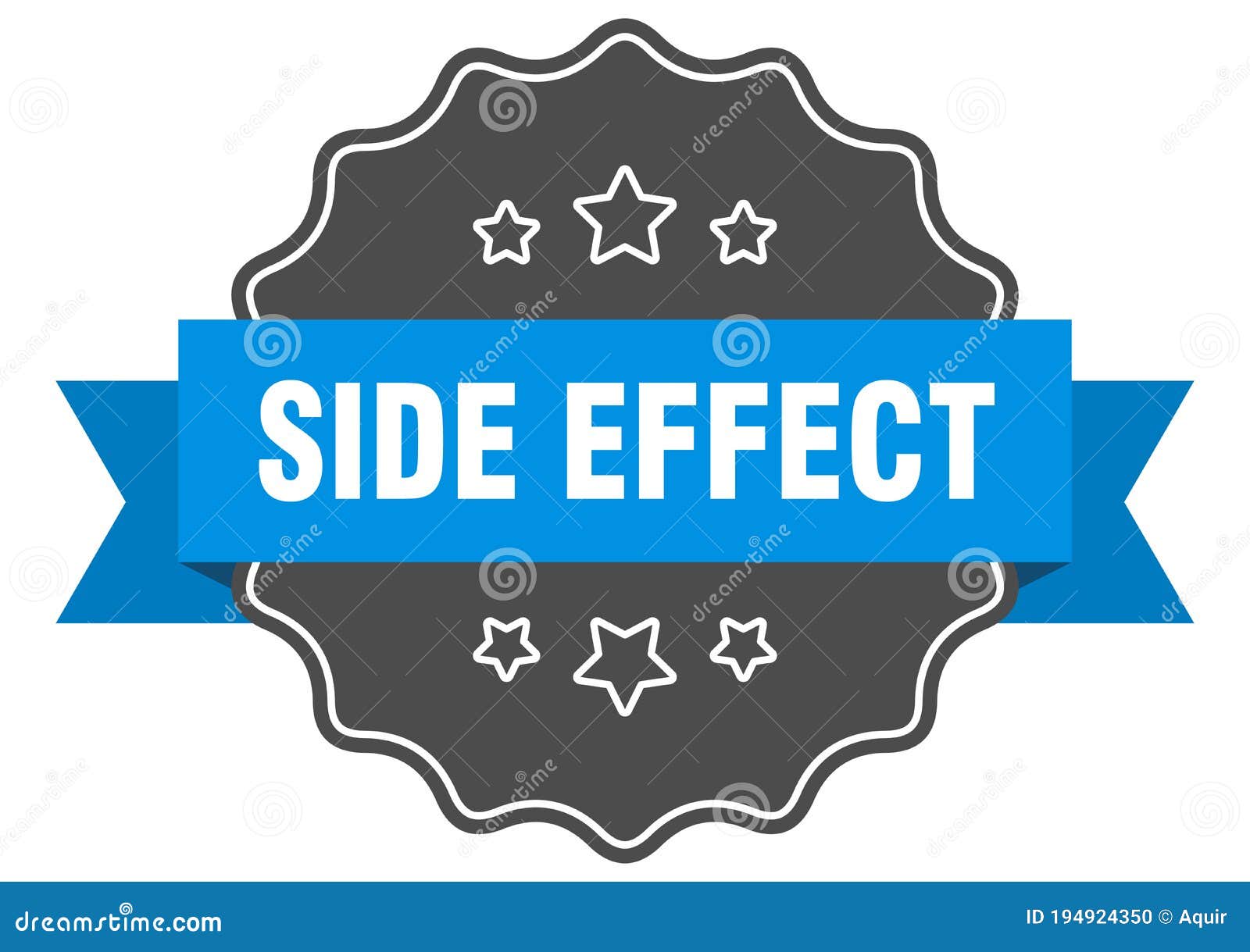 Side Effect Label. Side Effect Isolated Seal. Sticker. Sign Stock ...