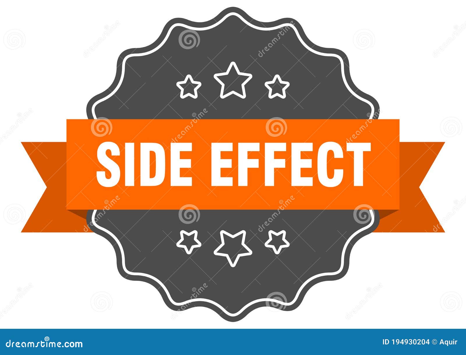 Side Effect Label. Side Effect Isolated Seal. Sticker. Sign Stock ...