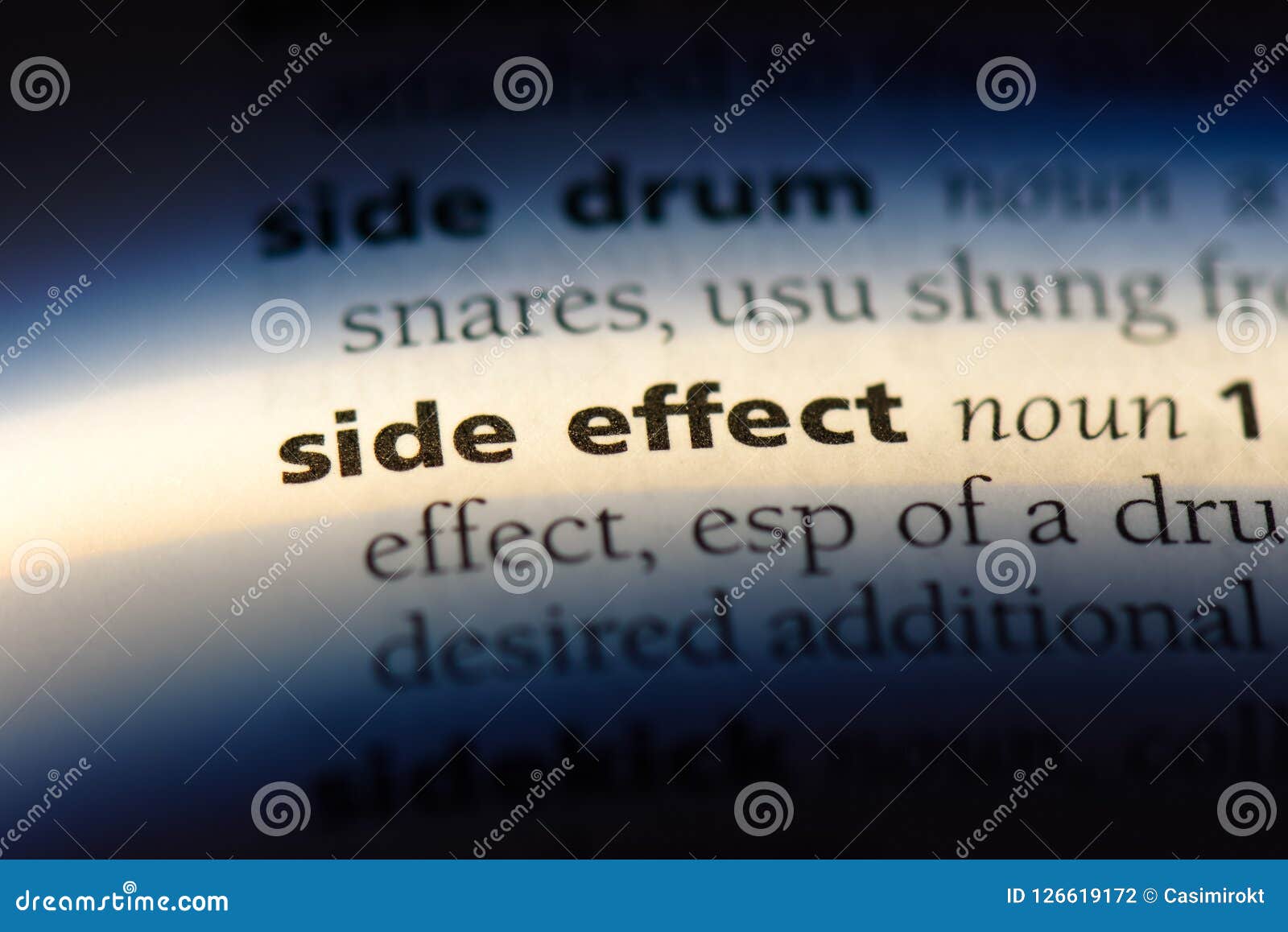 Side effect stock photo. Image of definition, effect - 126619172