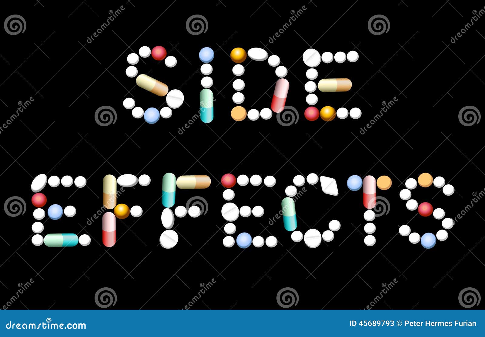Side Effects Medicine Pills Stock Vector - Illustration of healthcare ...