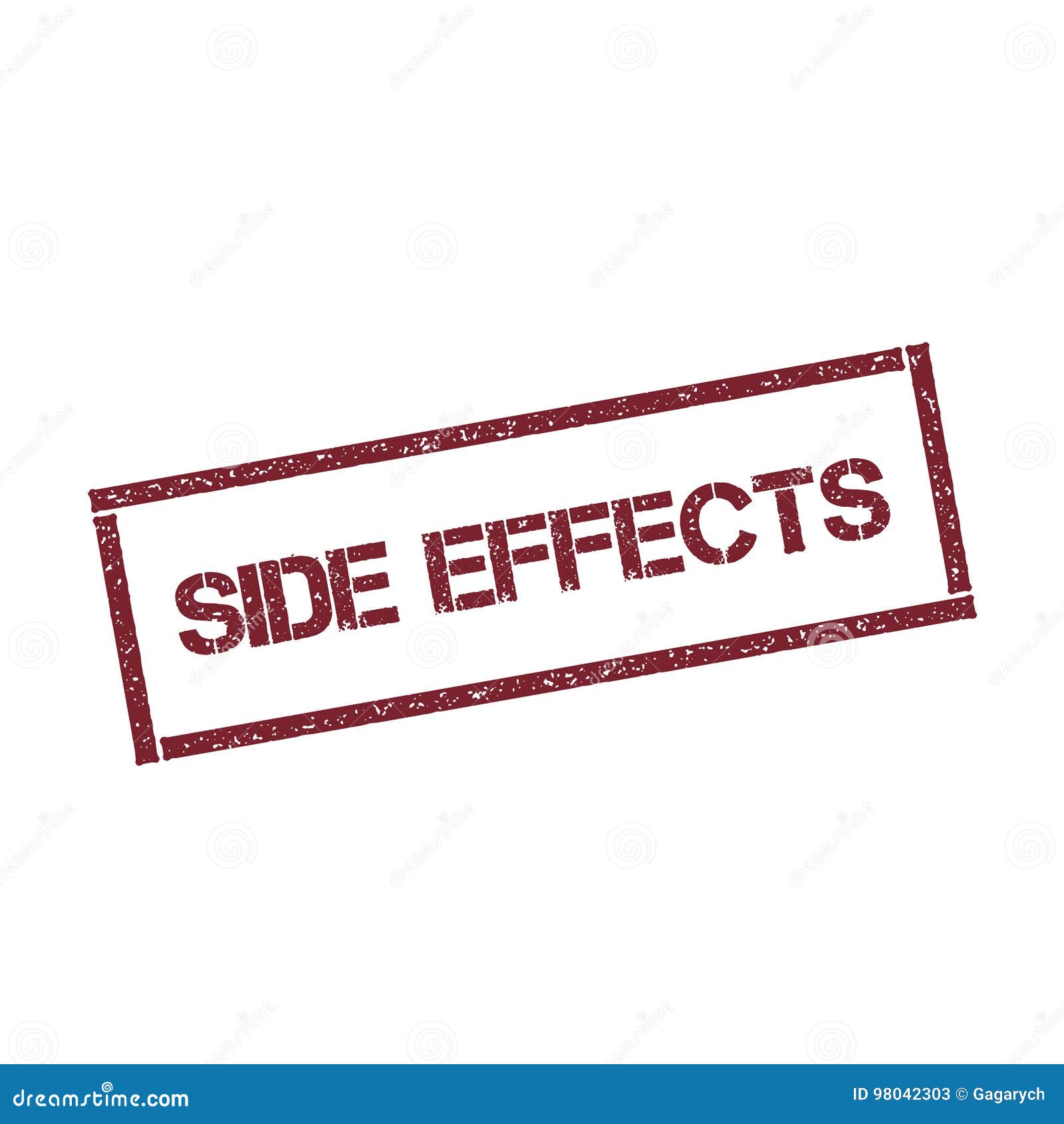 Side Effects Rectangular Stamp. Stock Vector - Illustration of element ...