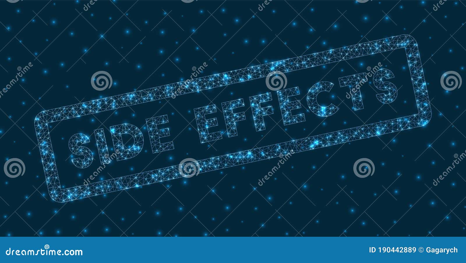 Side Effects Word in Digital Style. Stock Vector - Illustration of ...