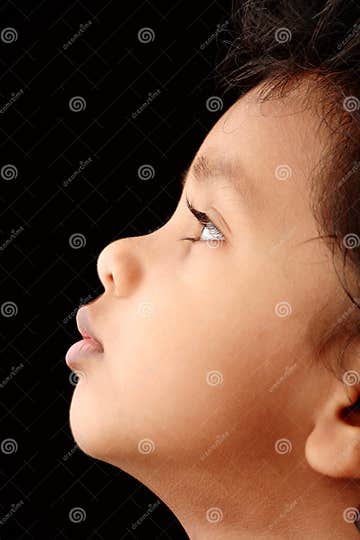 Side face profile stock photo. Image of indian, childhood - 14936248