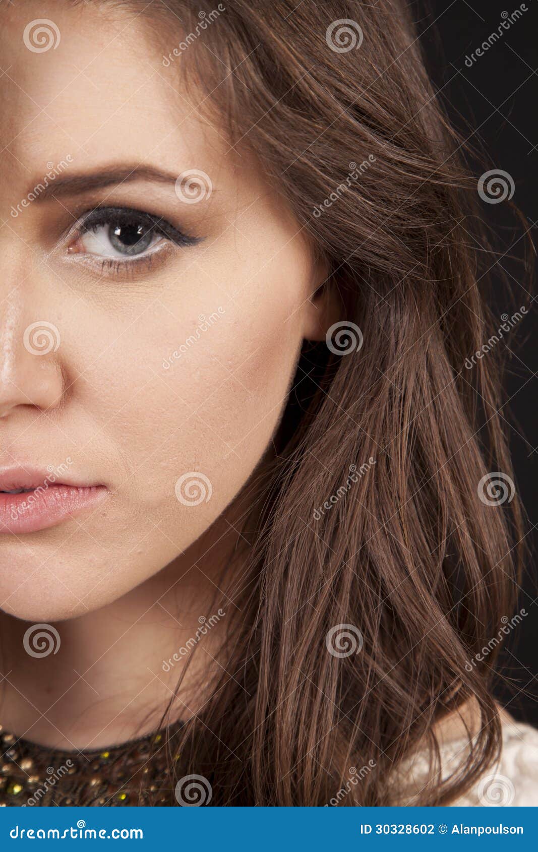 Side face serious stock photo. Image of confident, long - 30328602