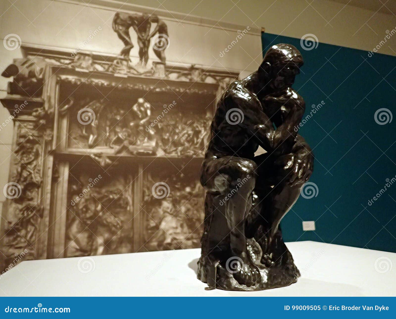 Side Front Profile of the Masterpiece the Thinker by Rodin Editorial ...