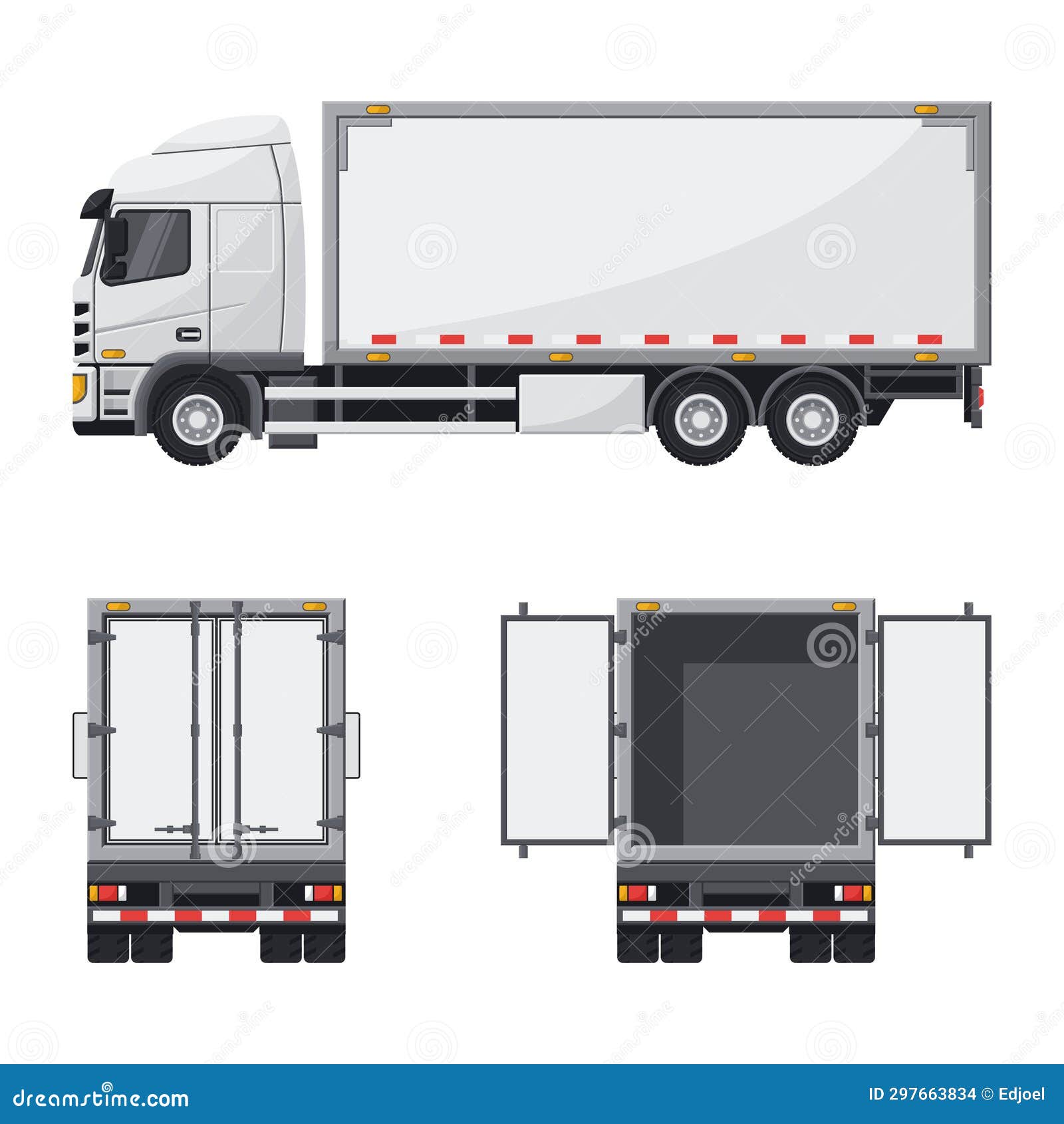 Reefer Container Line Icon. Clipart Image Cartoon Vector ...