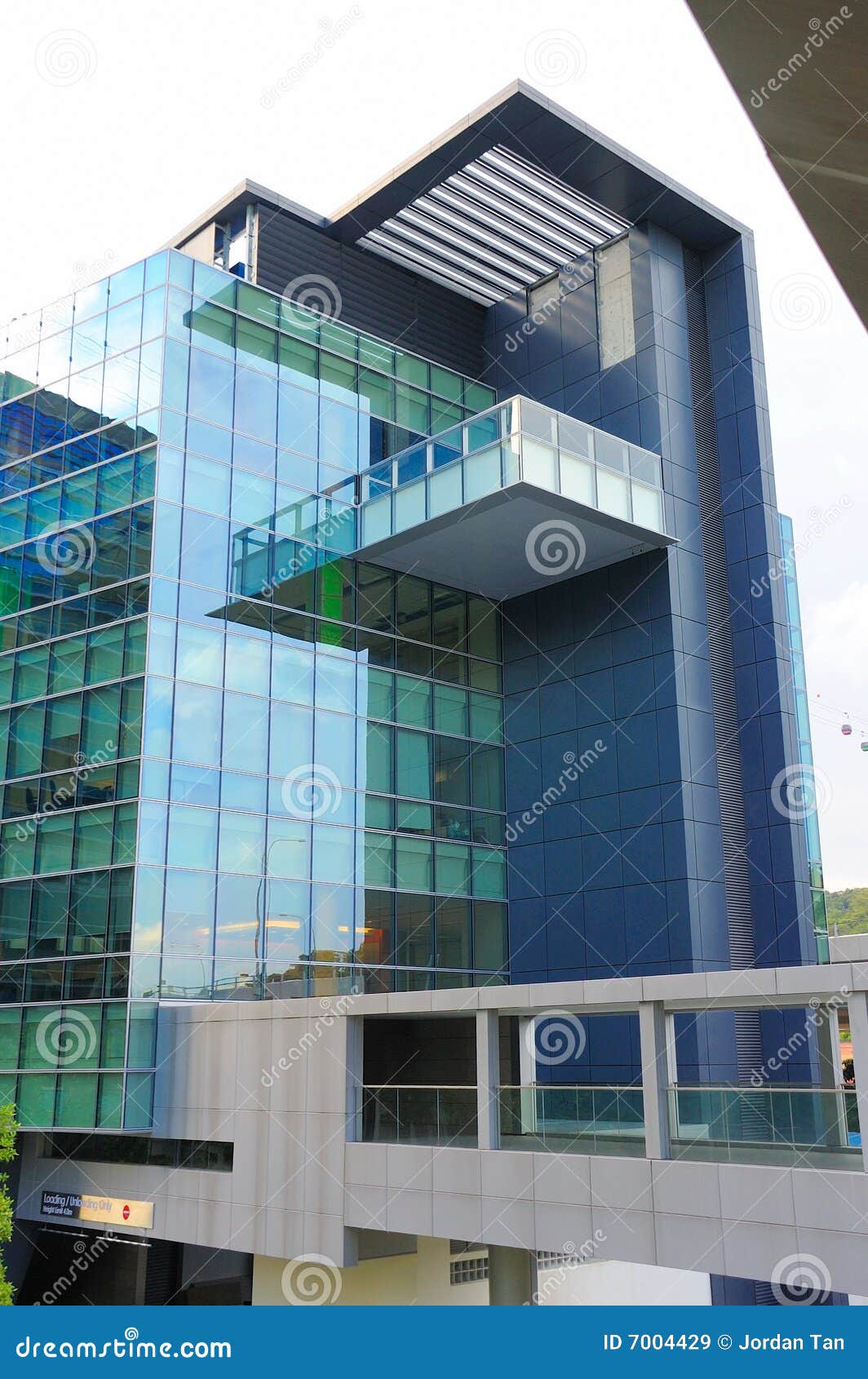 Side of Glass Building stock image. Image of side, bridge - 7004429