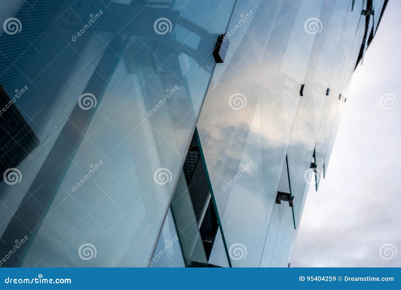 Side of a Glass Corporate Building Stock Image - Image of abstract ...