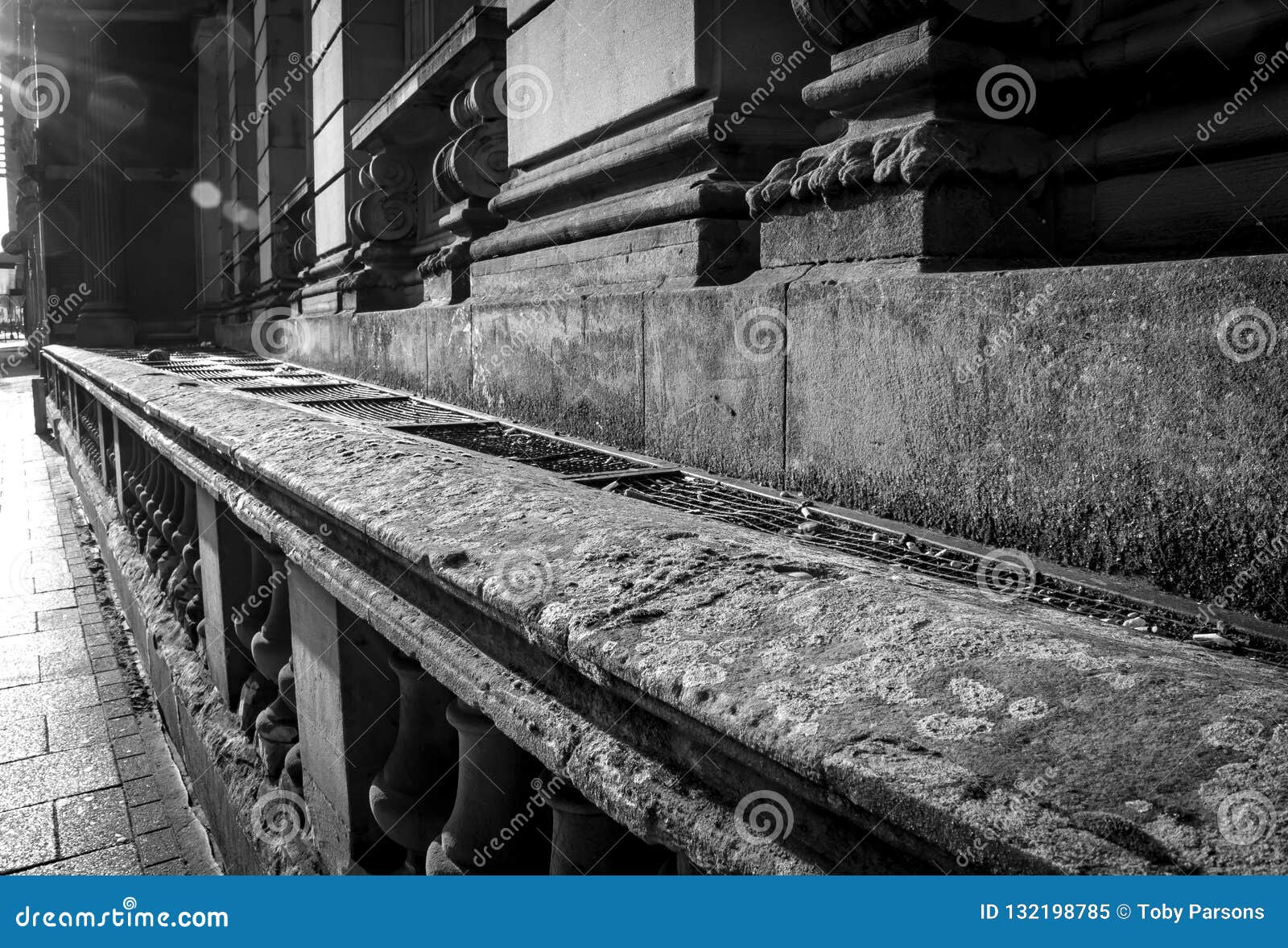 The Side of a Historic Building Stock Image - Image of ornate ...
