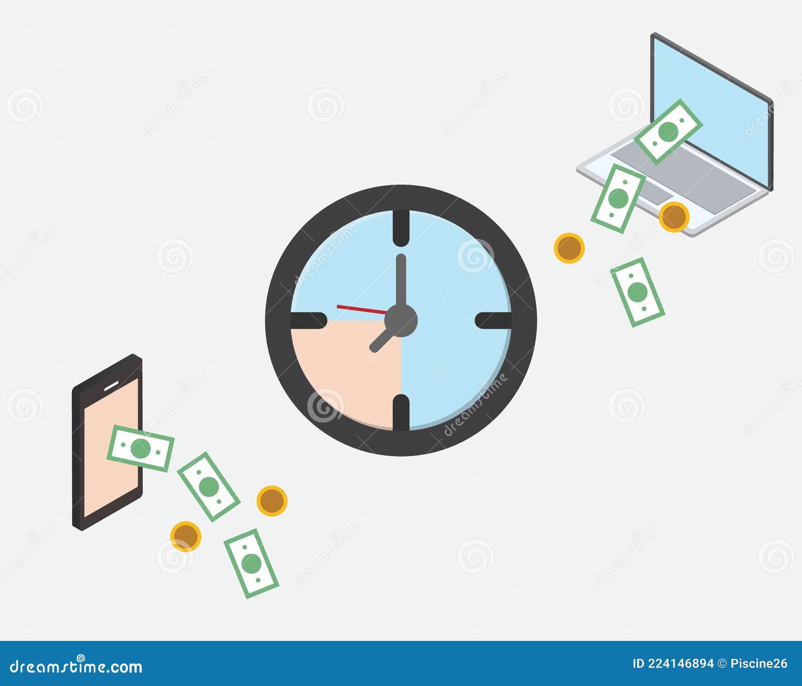 Side Hustle or Extra Income To Earn Extra Money Stock Vector ...