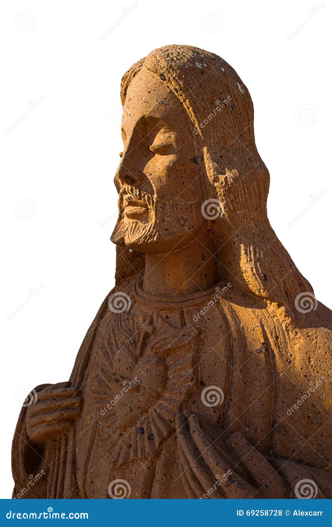 Side Jesus stock photo. Image of face, closeup, quarry - 69258728