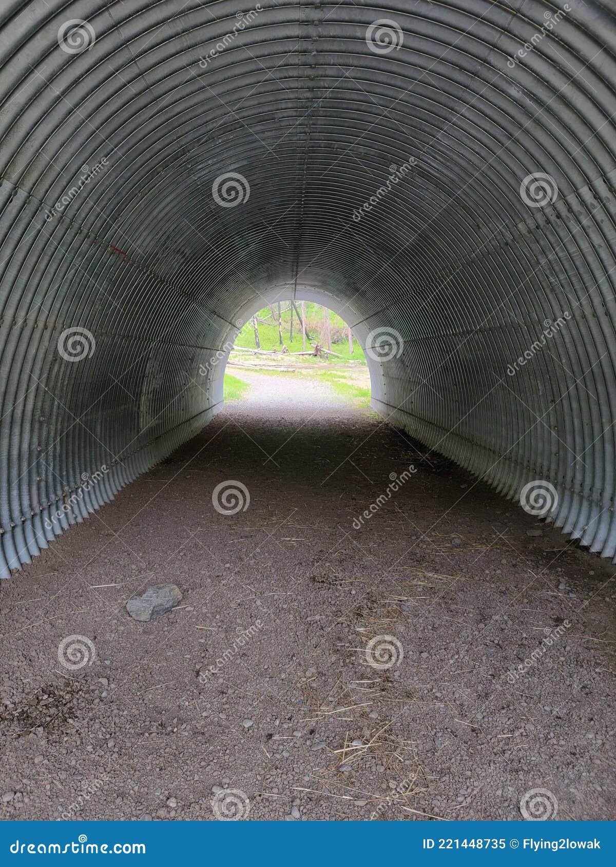 In Side of a Large Culvert Under a Roadway Stock Image - Image of build ...