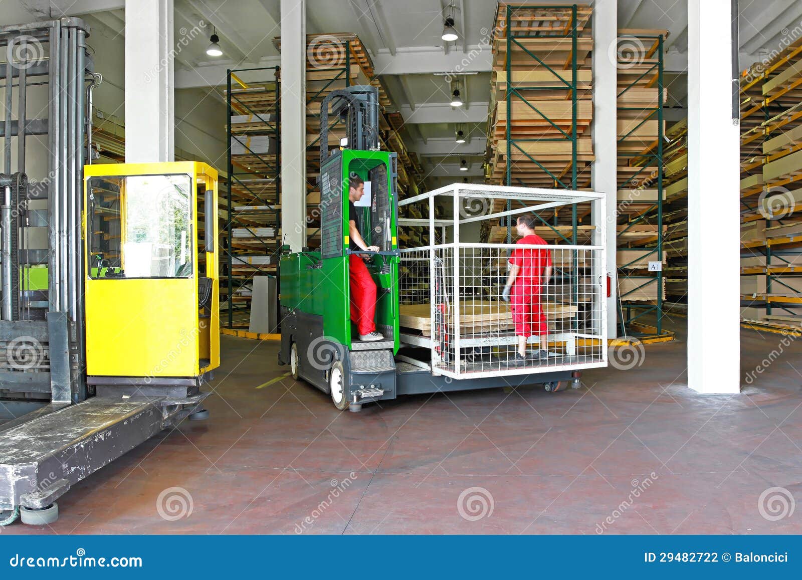 Side Loader Forklift Royalty-Free Stock Photo | CartoonDealer.com #44007711