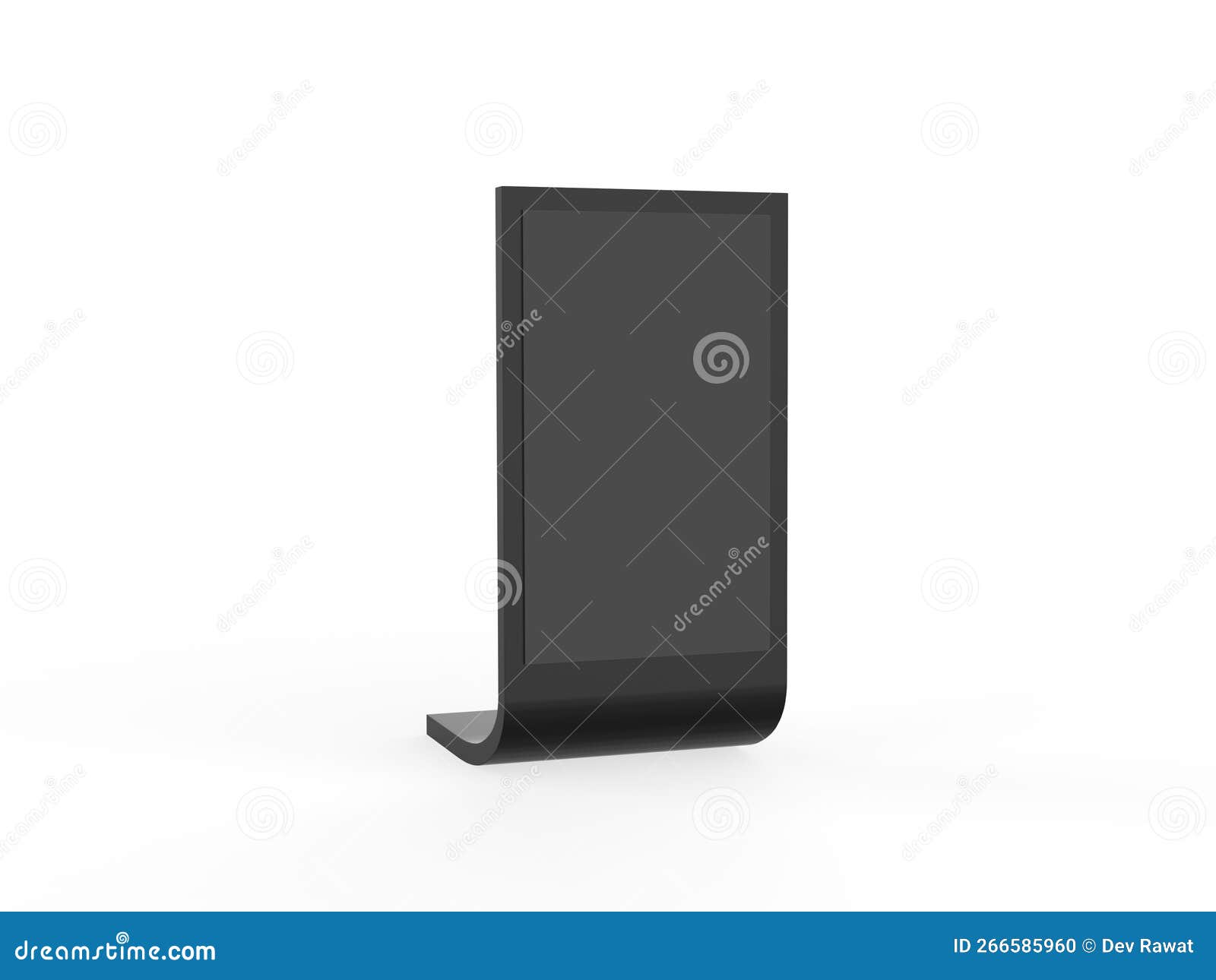 Side Loading Slide in Metal Frame Table Top Counter Mockup Stock Photo ...