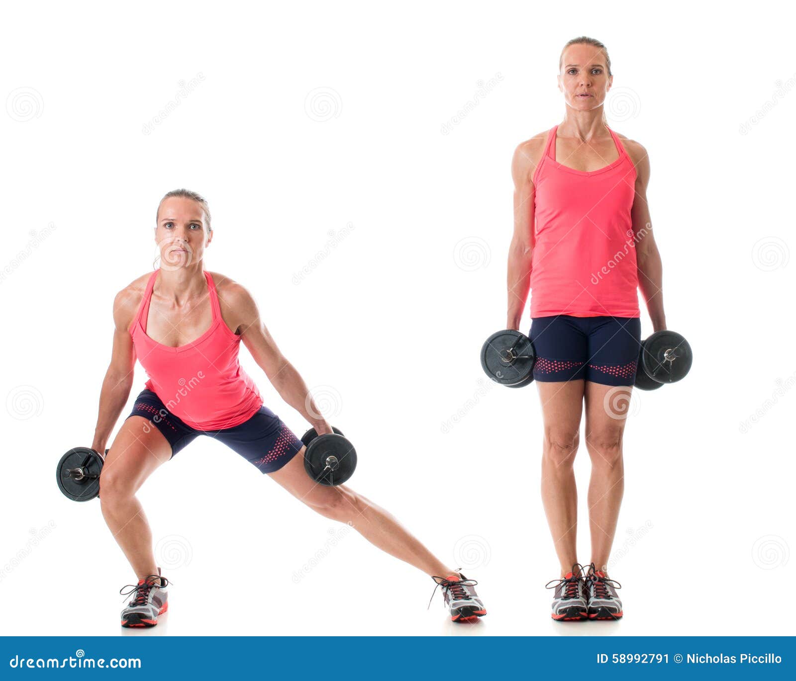 Side Lunge Stock Photo - Image: 58992791