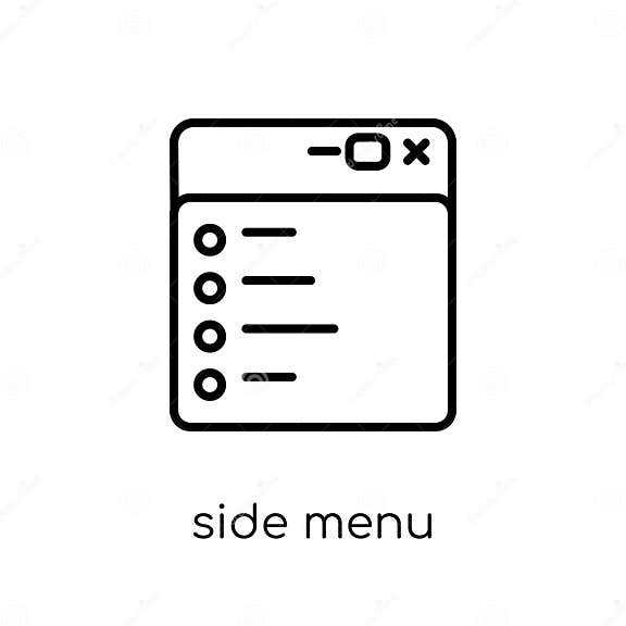Side Menu Icon from User Interface Collection. Stock Vector ...