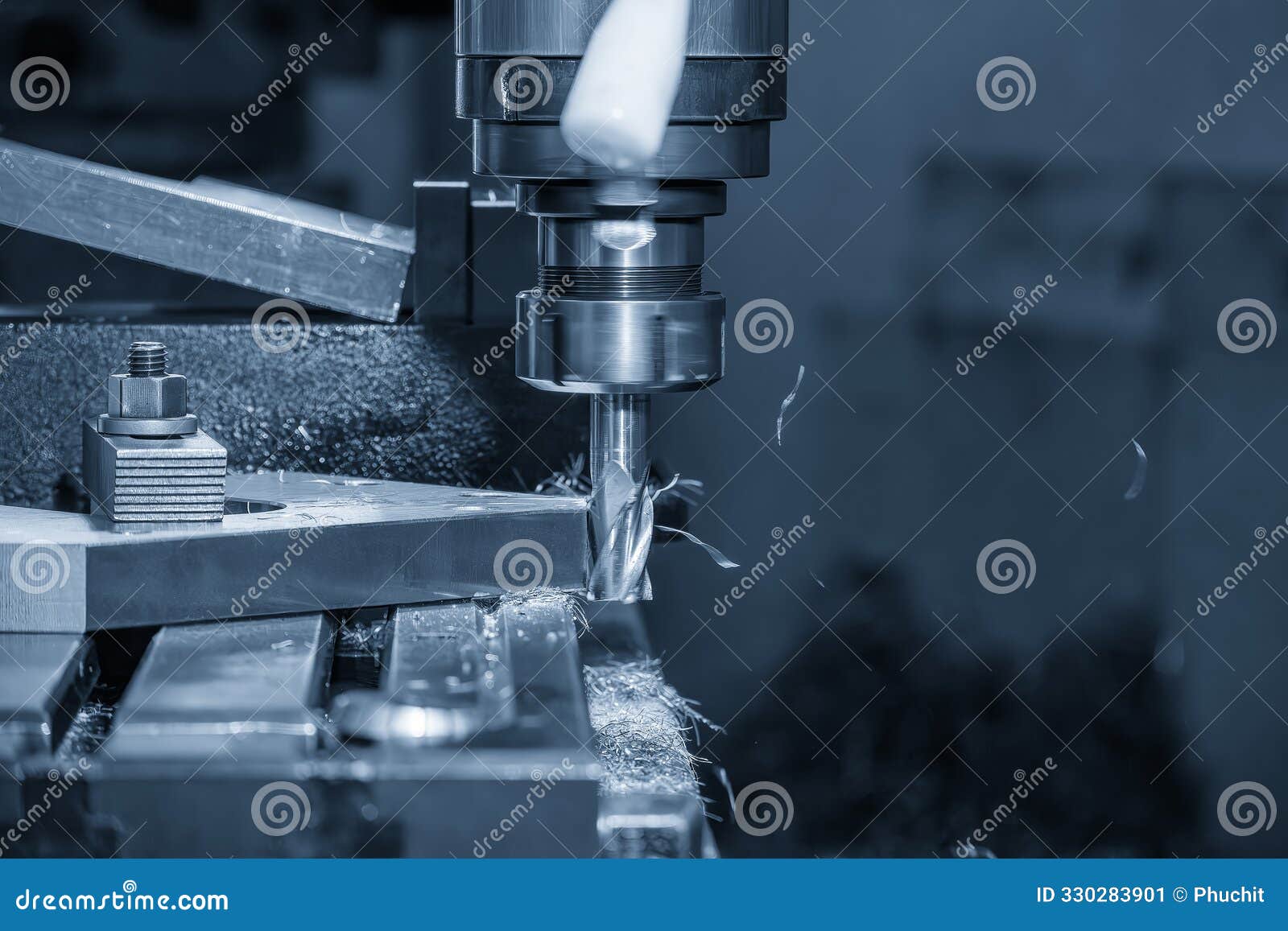 The Side Milling Process on NC Milling Machine by Flat Nose End Mill ...