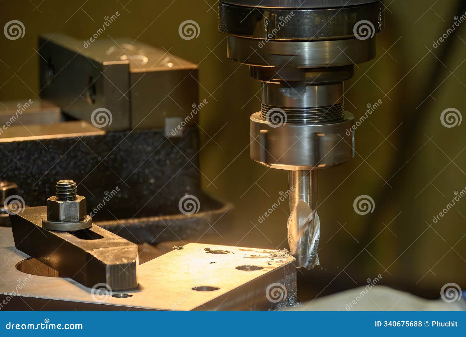 The Side Milling Process on NC Milling Machine by Flat Nose End Mill ...