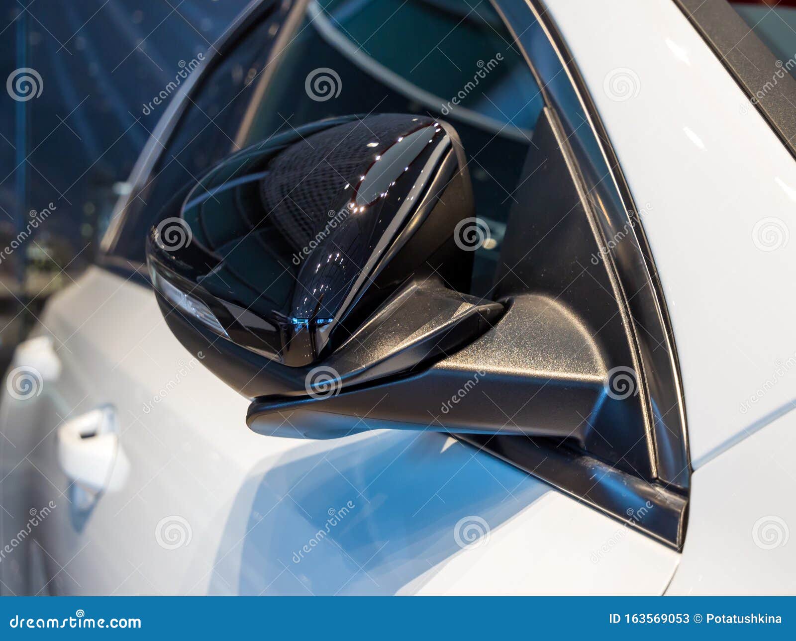 Side Mirror of the Car when Folded Stock Image - Image of folded, view ...